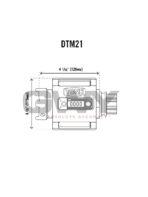 DTM21 Dimensioned Drawing | GWY, Inc.