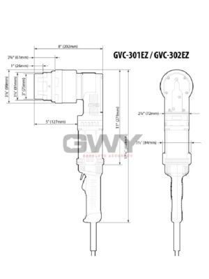 GVC-301EZ Dimensioned Drawing | GWY, Inc.