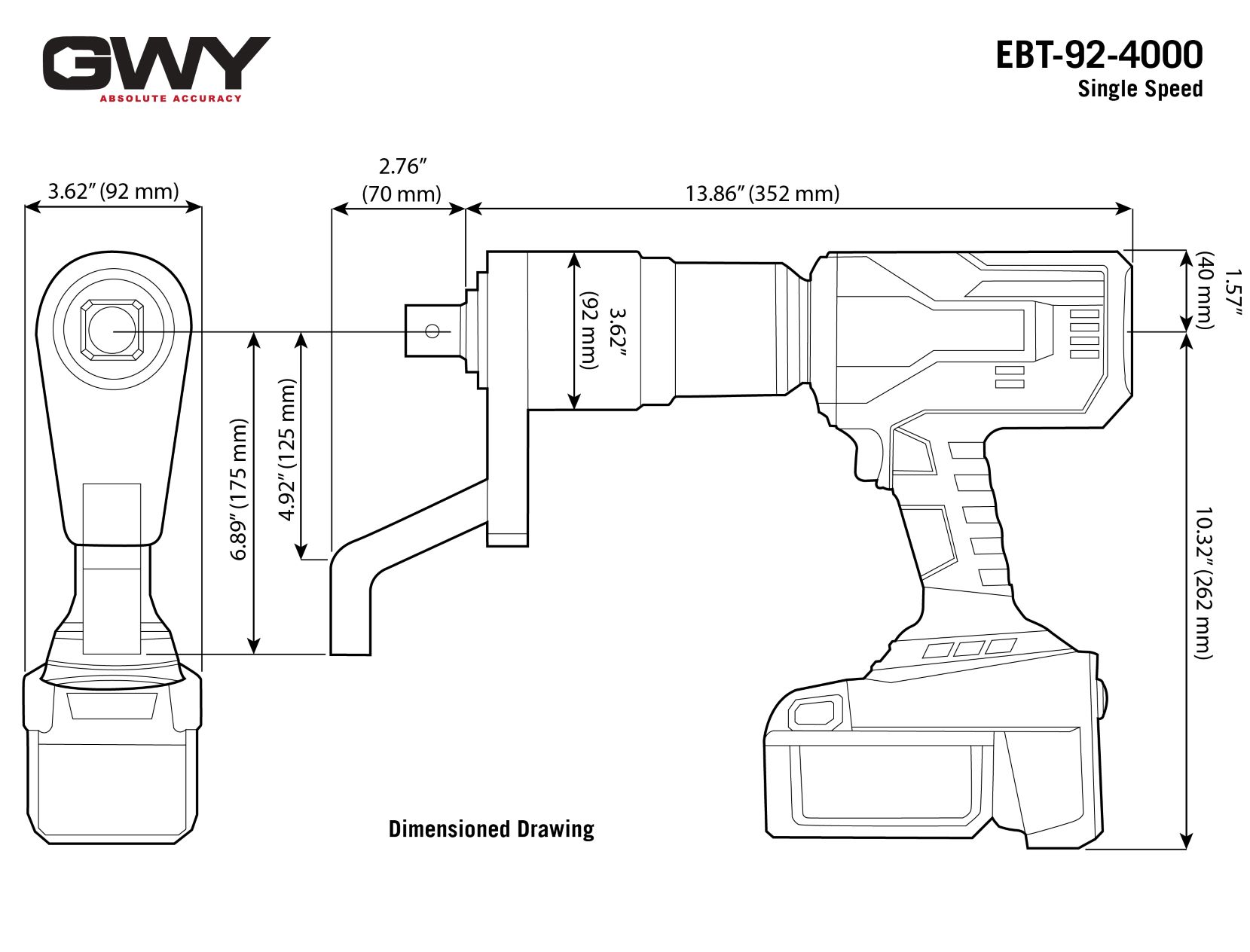 EBT-92 Dimensioned Drawing | GWY, Inc.